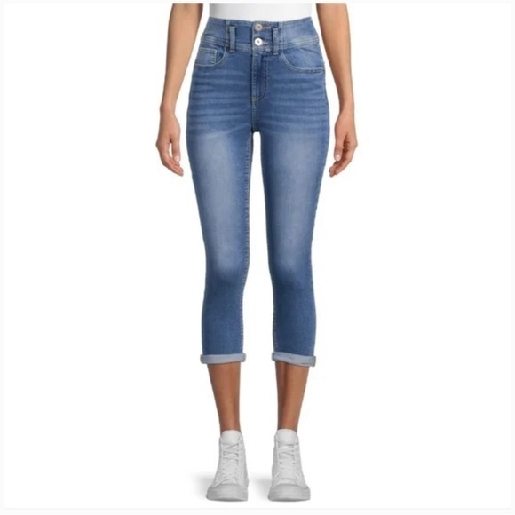 NOBO | Jeans | Nobo Double Button Roll Cuff Super Highrise Corset Capri ...